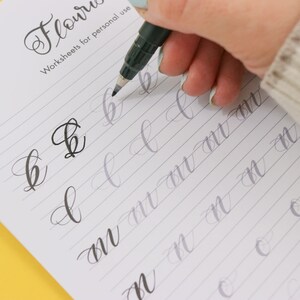 Small Brush Pen Flourish Lowercase Letters Alphabet Modern Calligraphy ...