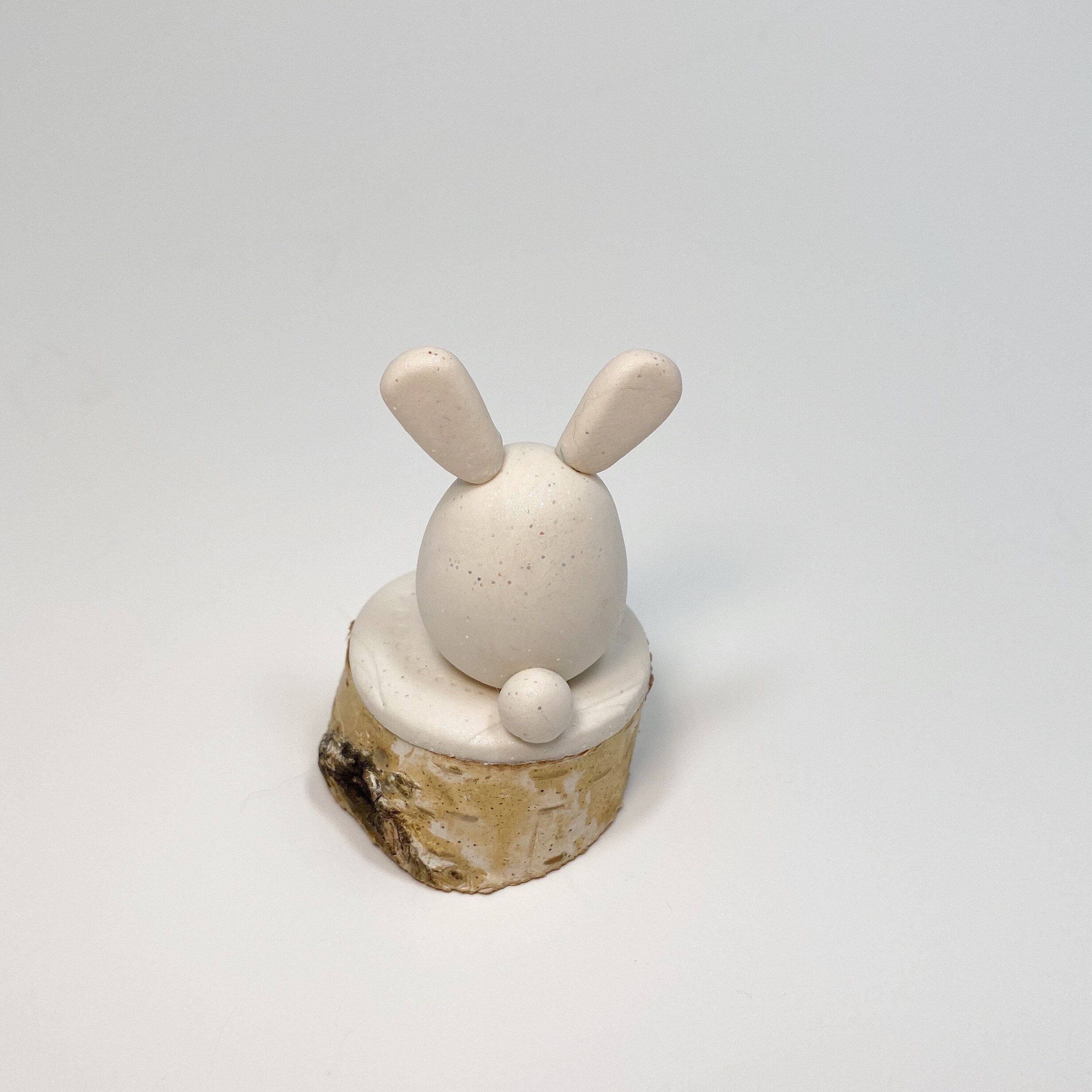 Snowbun Bunny Snowman Sculpture Miniature Snow Rabbit - Etsy