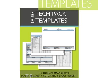 Excel Tech Pack Template - Etsy