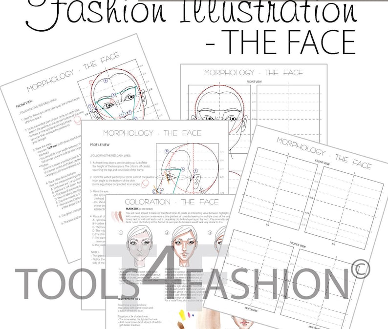 Fashion Illustration Tutorial, Sketching Class for Beginners - the Face ...
