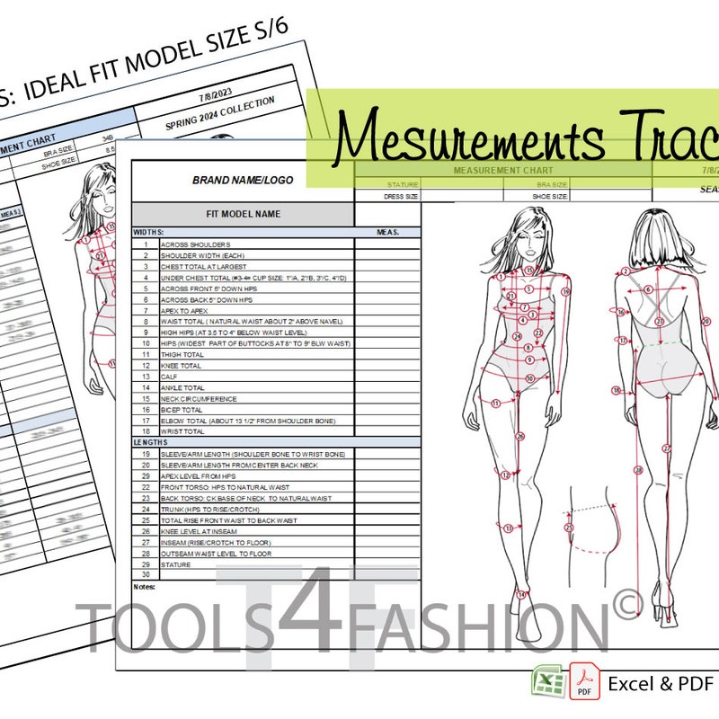 Dress Measurement Chart - Etsy