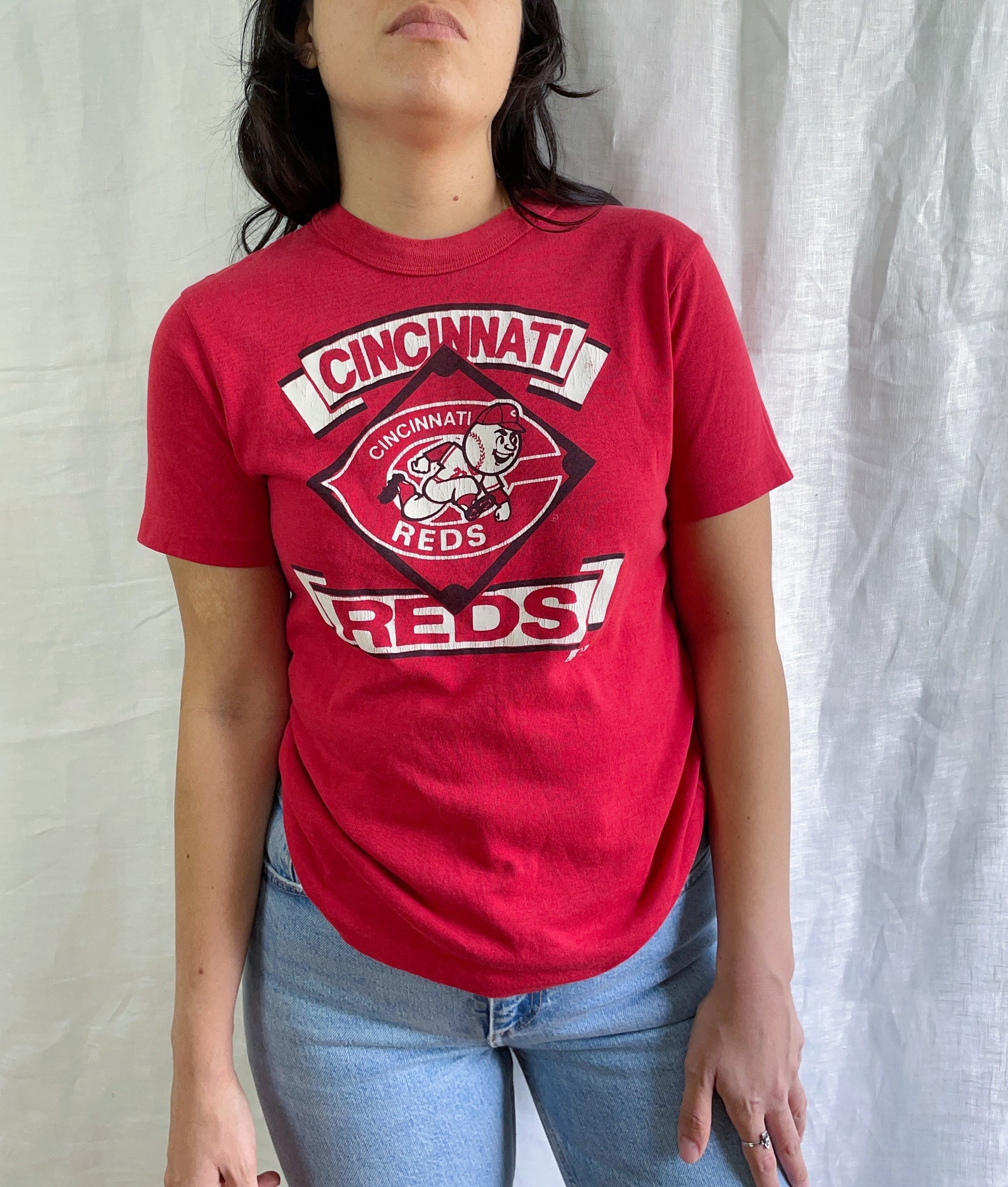 Vintage Cincinnati Reds Baseball T-shirt // 70s // 80s // Graphic Tee ...