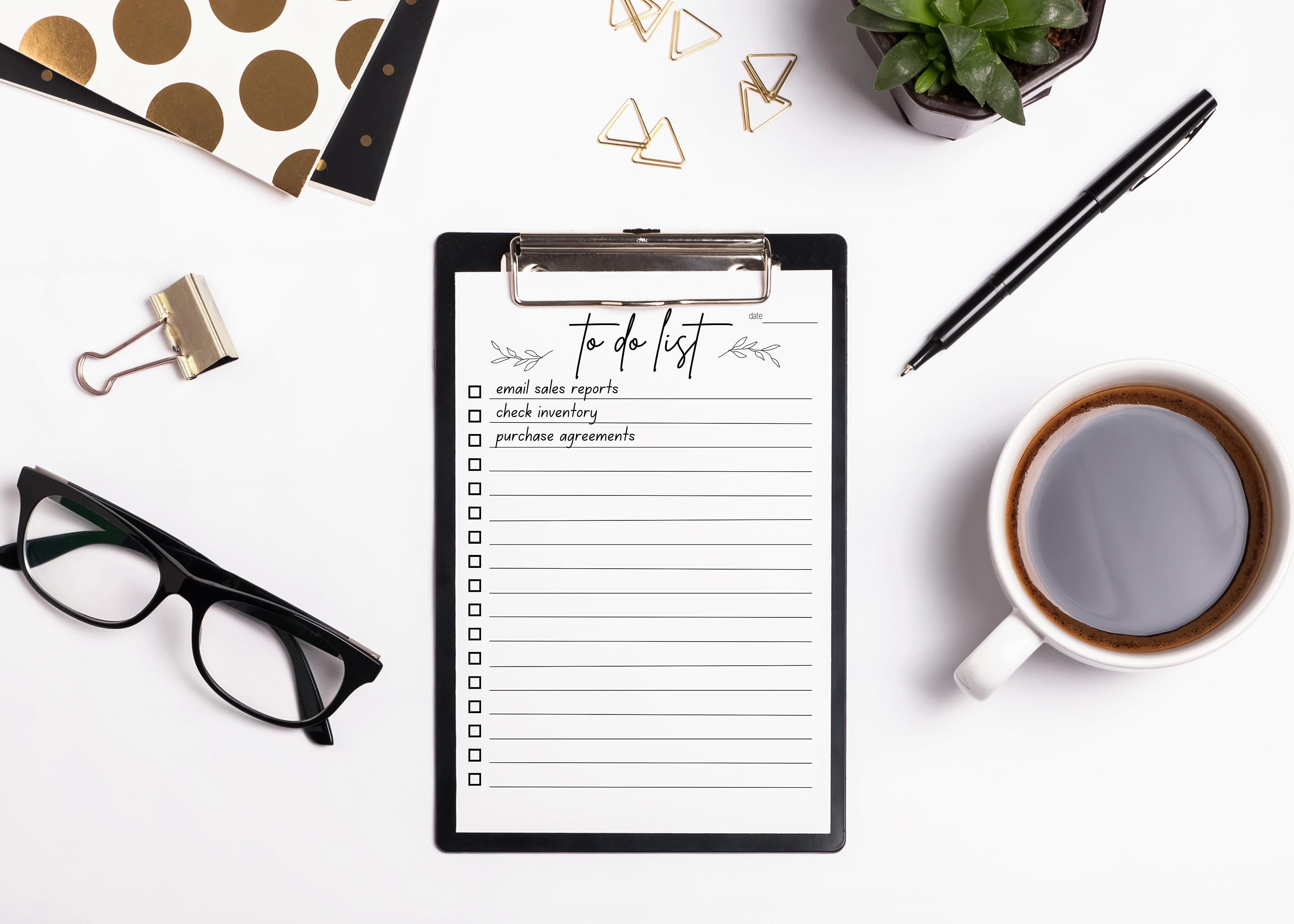 Printable to Do List, Goal Tracker, Checklist, Habit Checklist, Routine ...