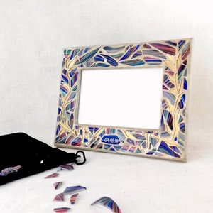 Jewish Picture Frame for Wedding Glass Shards, Personalized Jewish ...