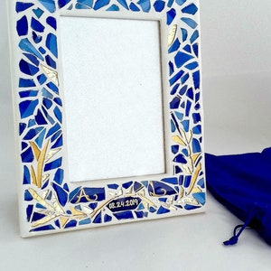 Chuppah Glass Shards Mosaic Picture Frame, Jewish Wedding Keepsake - Etsy