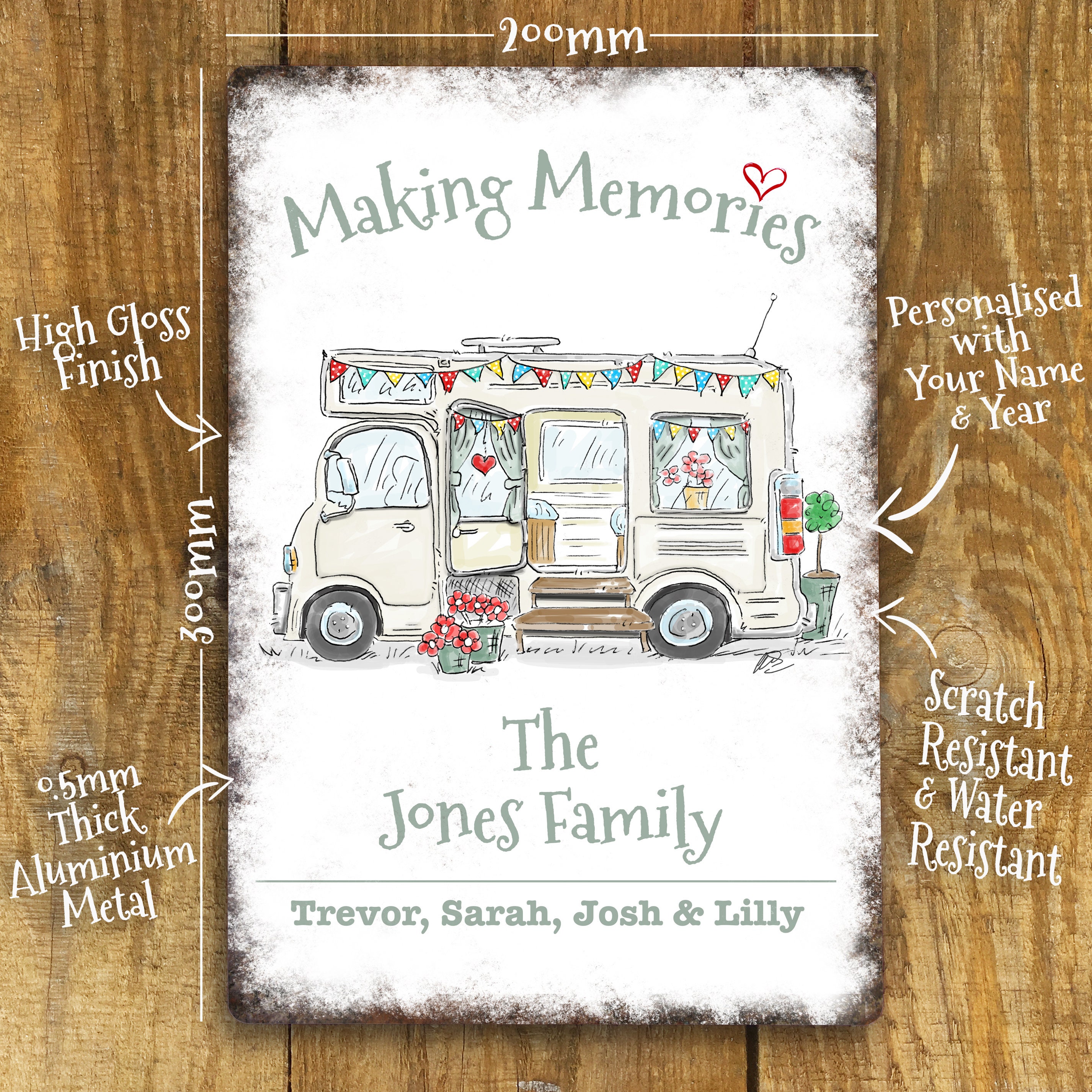 Personalised Motorhome Camping Mobile Home Metal Sign - Etsy