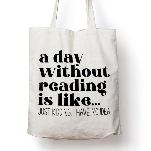 Reading Tote Bag - Etsy
