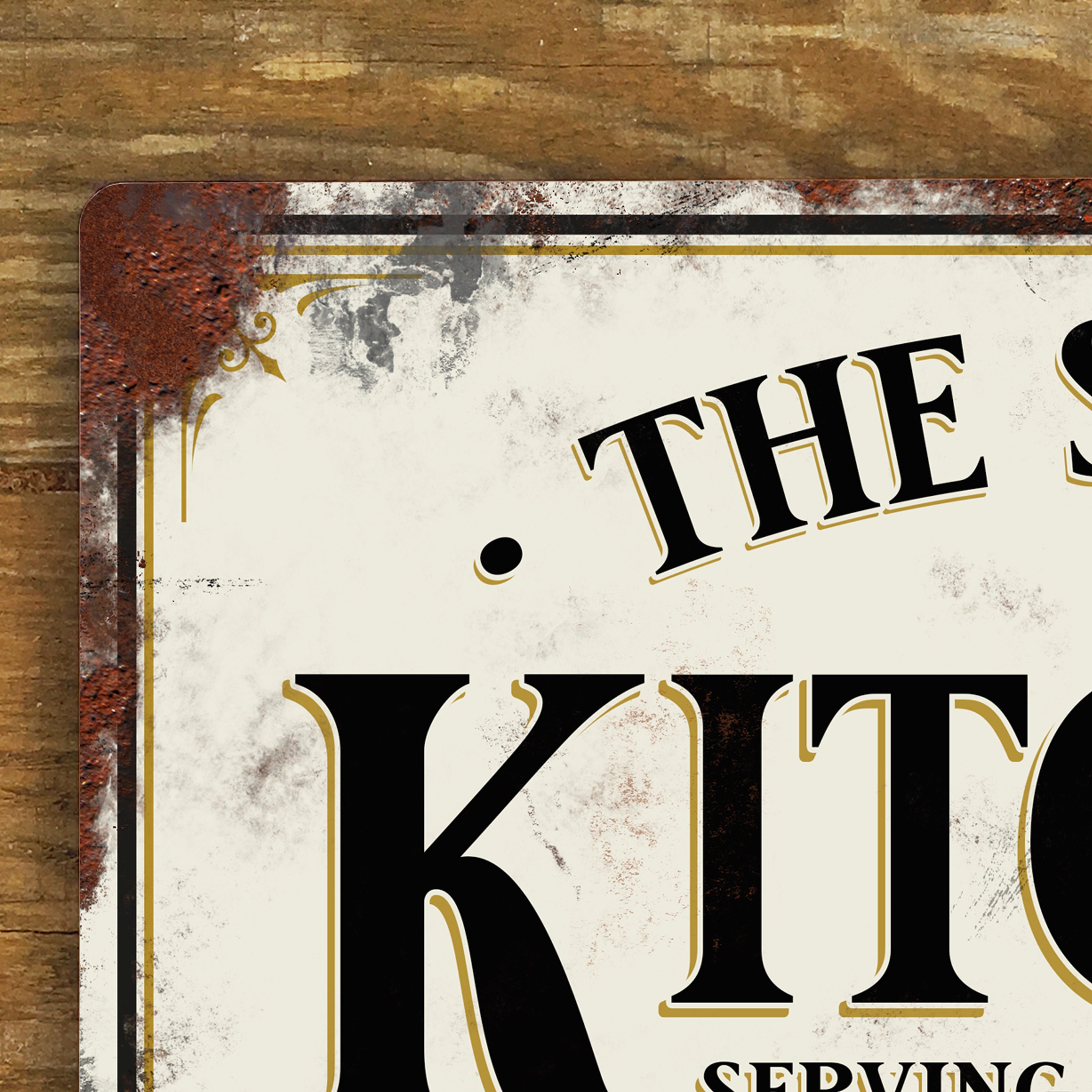 Personalised Kitchen Sign Metal Wall Door Signage Galley - Etsy UK