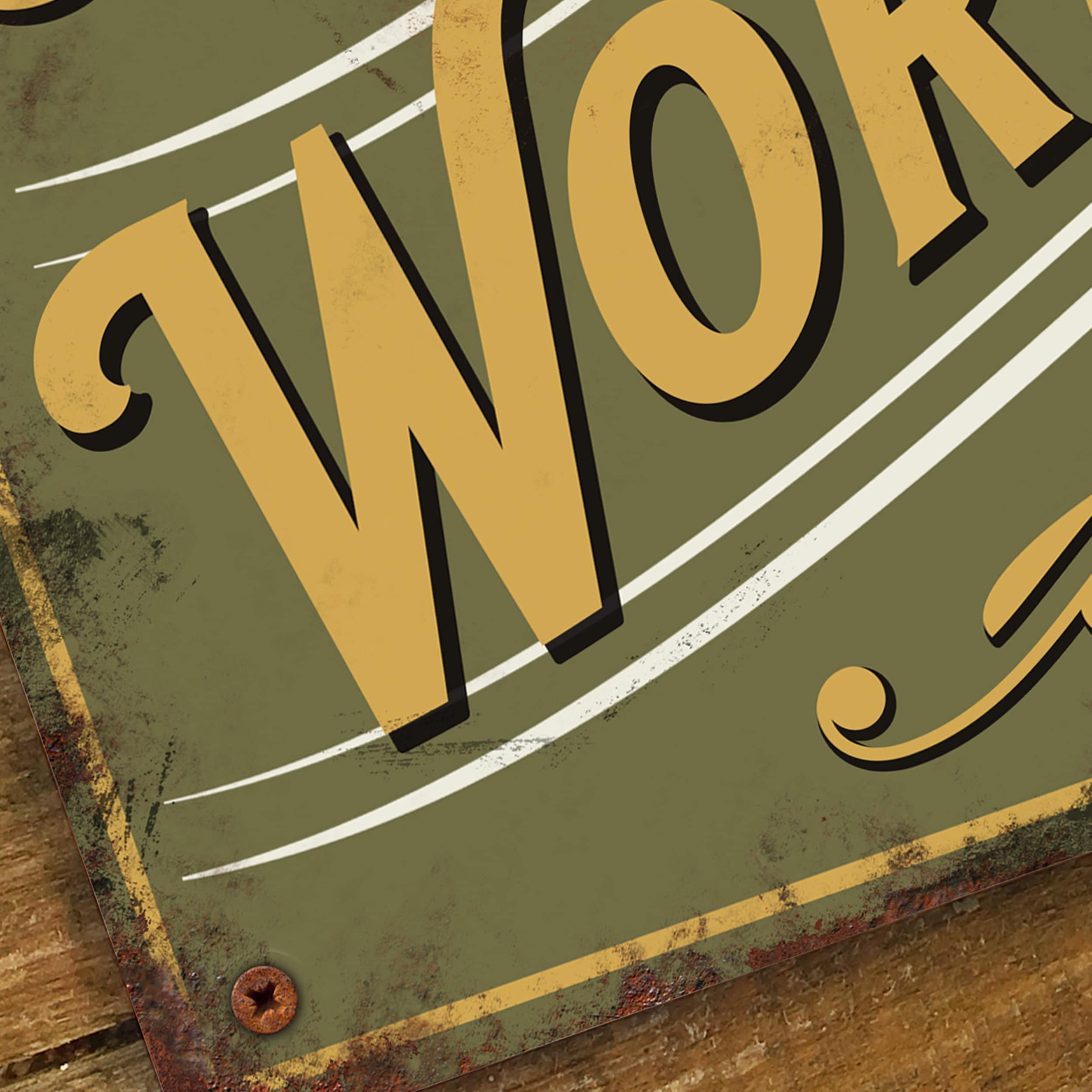 Personalised Workshop Sign Metal Wall Door Decor Accessory - Etsy UK