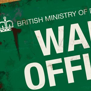 Man Cave Sign Metal WW2 War Office British Army Military Sign, Shed ...