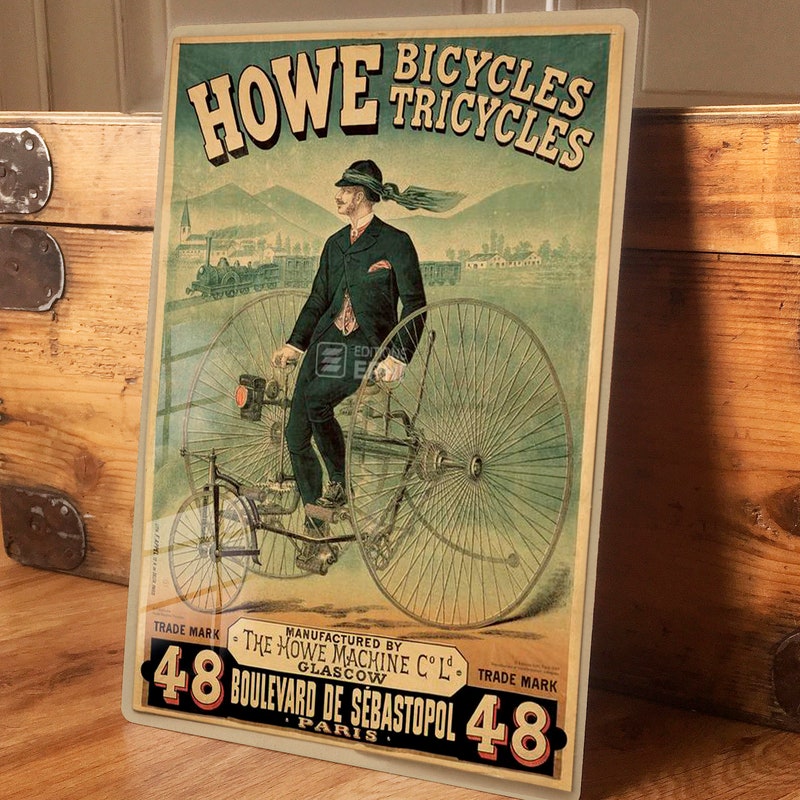 Retro Cycling Poster - Etsy