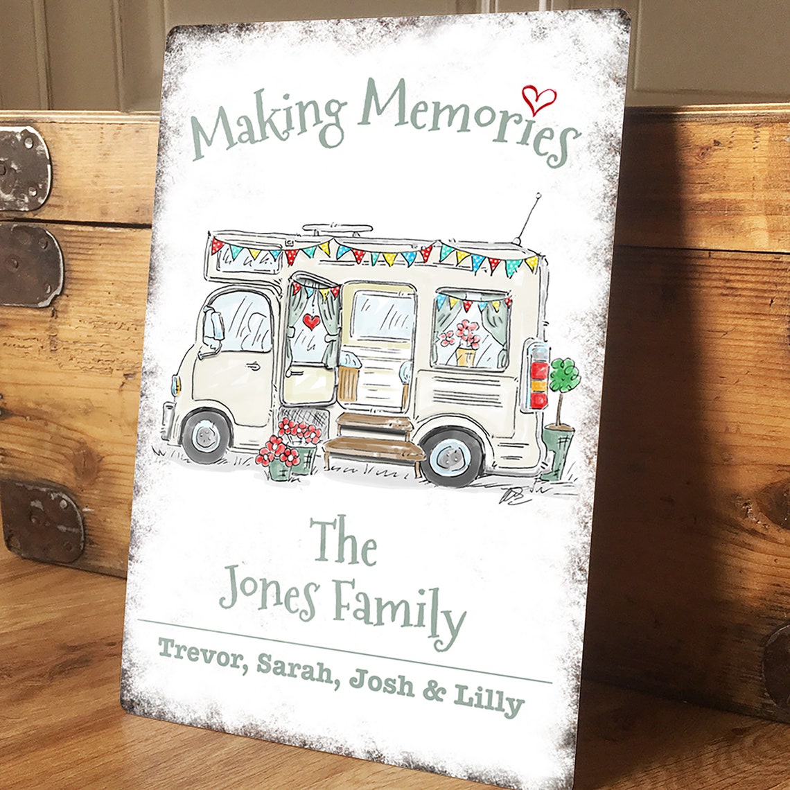 Personalised Motorhome Camping Mobile Home Metal Sign - Wedding Gift ...