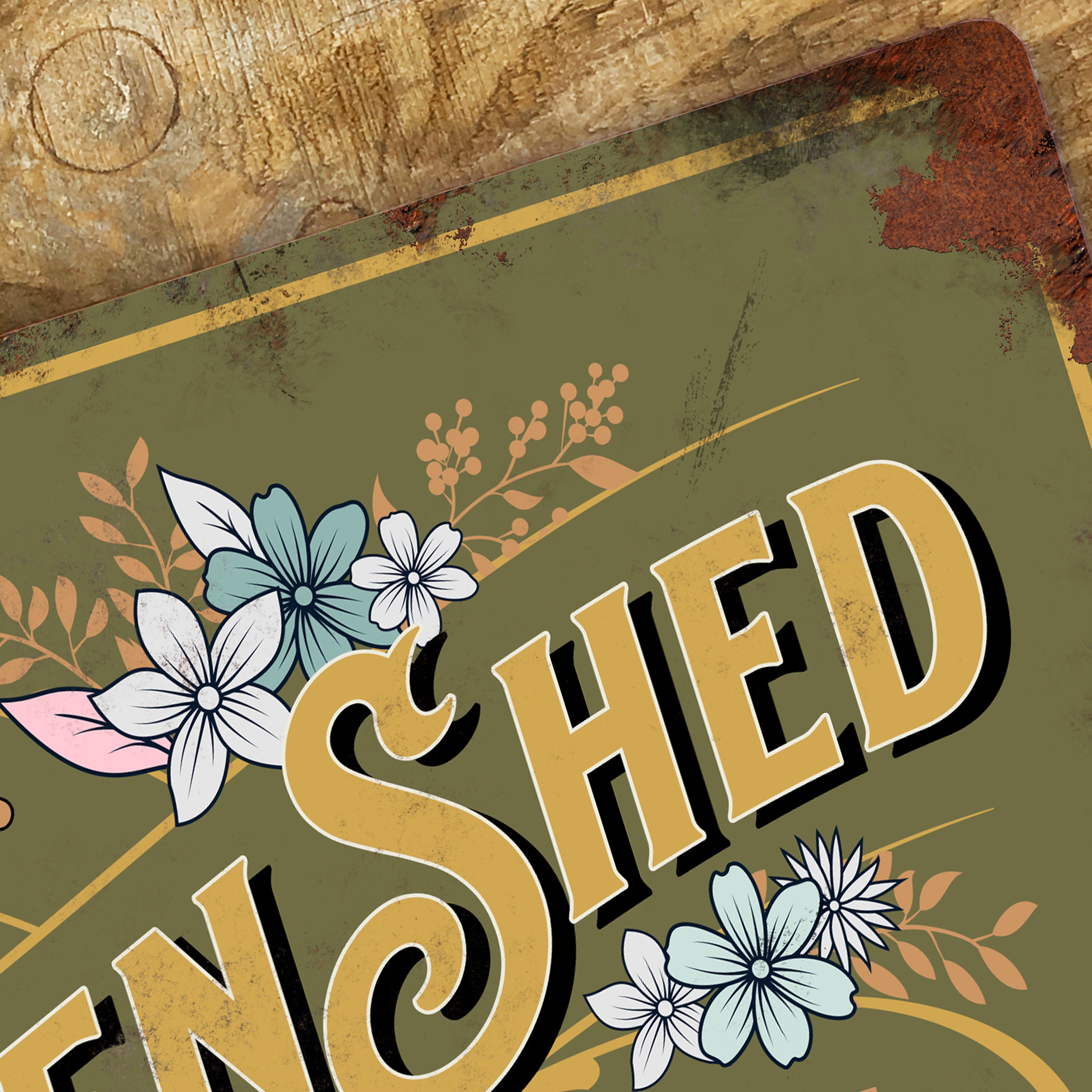 Personalised Garden Shed Sign Metal Wall Door Decor Accessory - Etsy