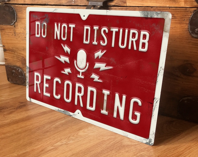 Do Not Disturb Recording Sign Man Cave Bedroom Door Wall Sign Home ...