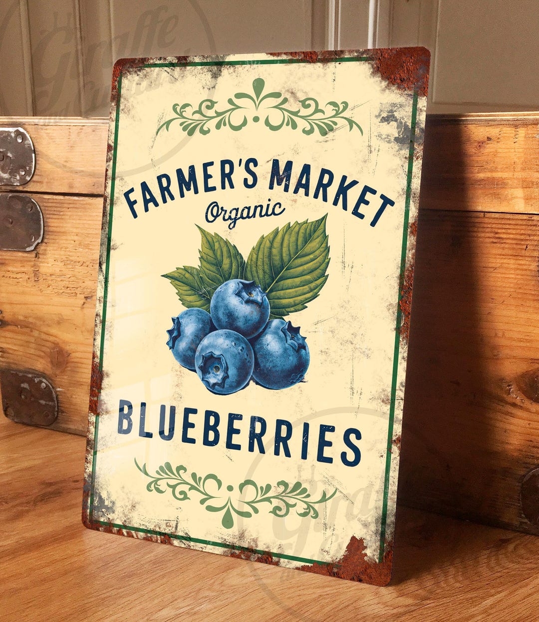 Fruit Metal Kitchen Sign Home Wall Decor Metal Wall Door Signage ...