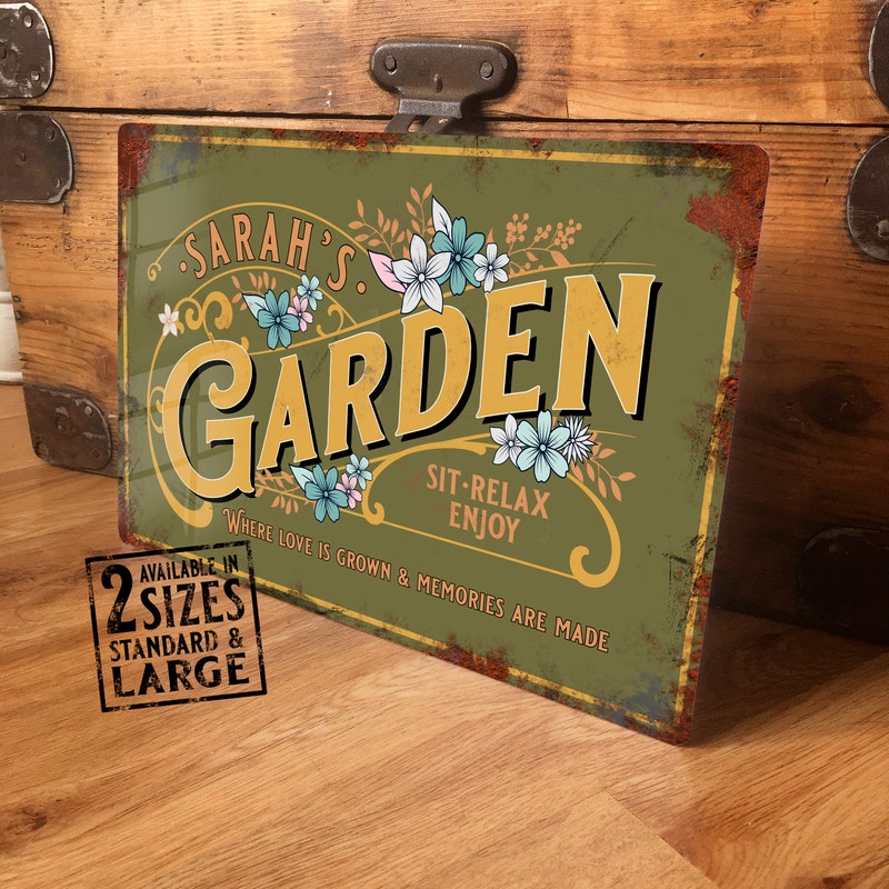 Enameled Garden Signs - Etsy UK