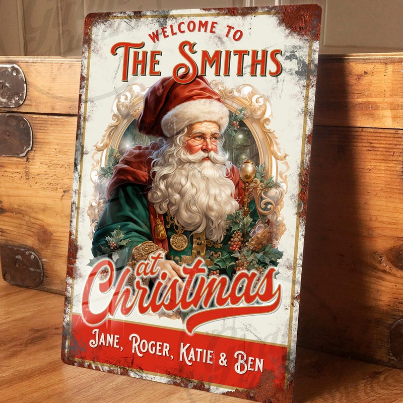 Personalized Christmas Signs - Etsy