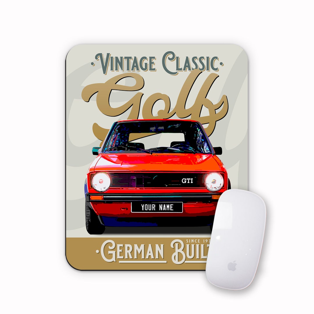 Personalised Golf GTI Mouse Mat Mouse Pad Classic German Car PC ...