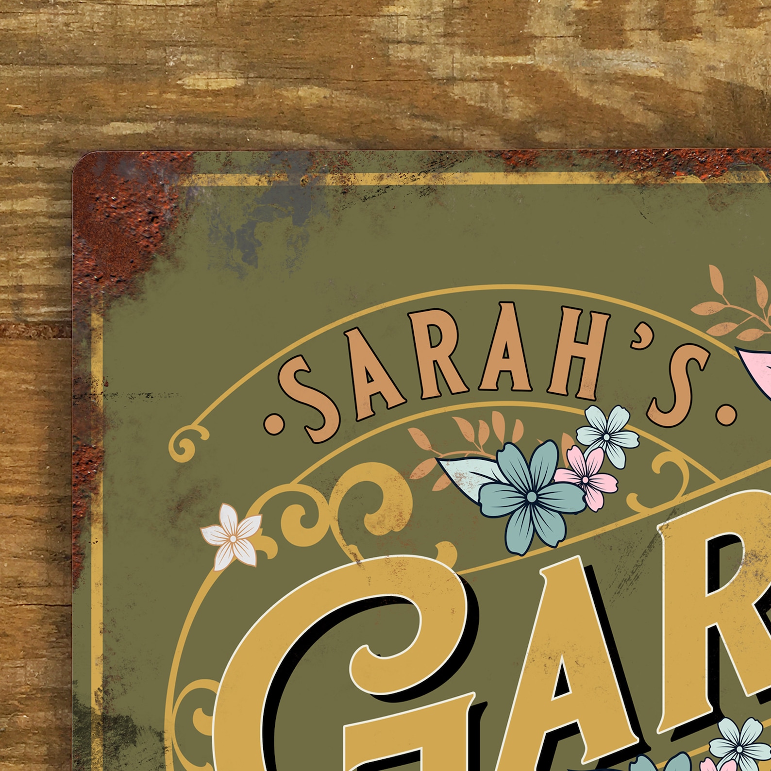 Personalised Garden Sign Metal Outdoor Wall Door Fence Decor - Etsy UK