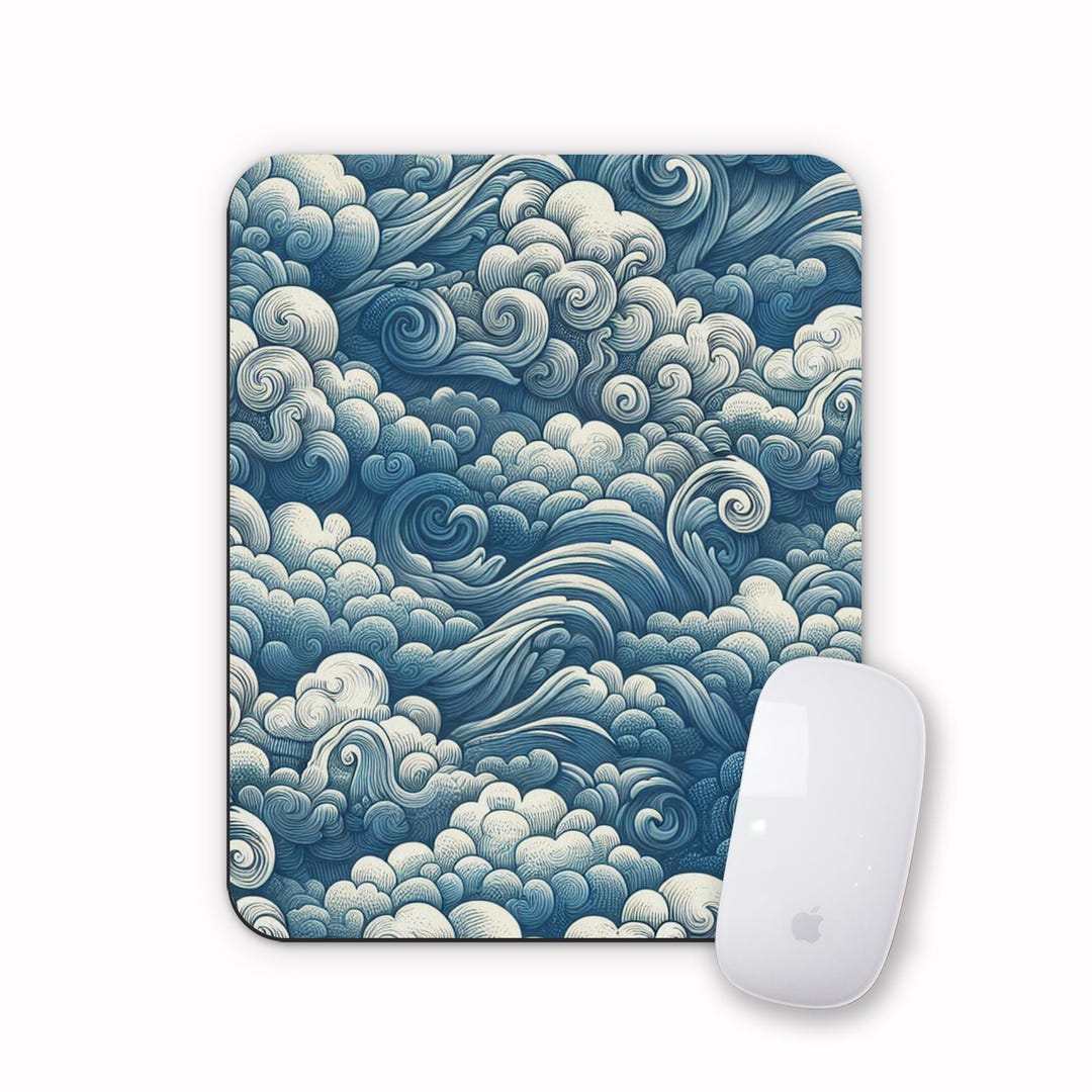 Chinese Chinoiserie Clouds Mouse Mat Vintage Pattern Mouse Pad Chinese ...