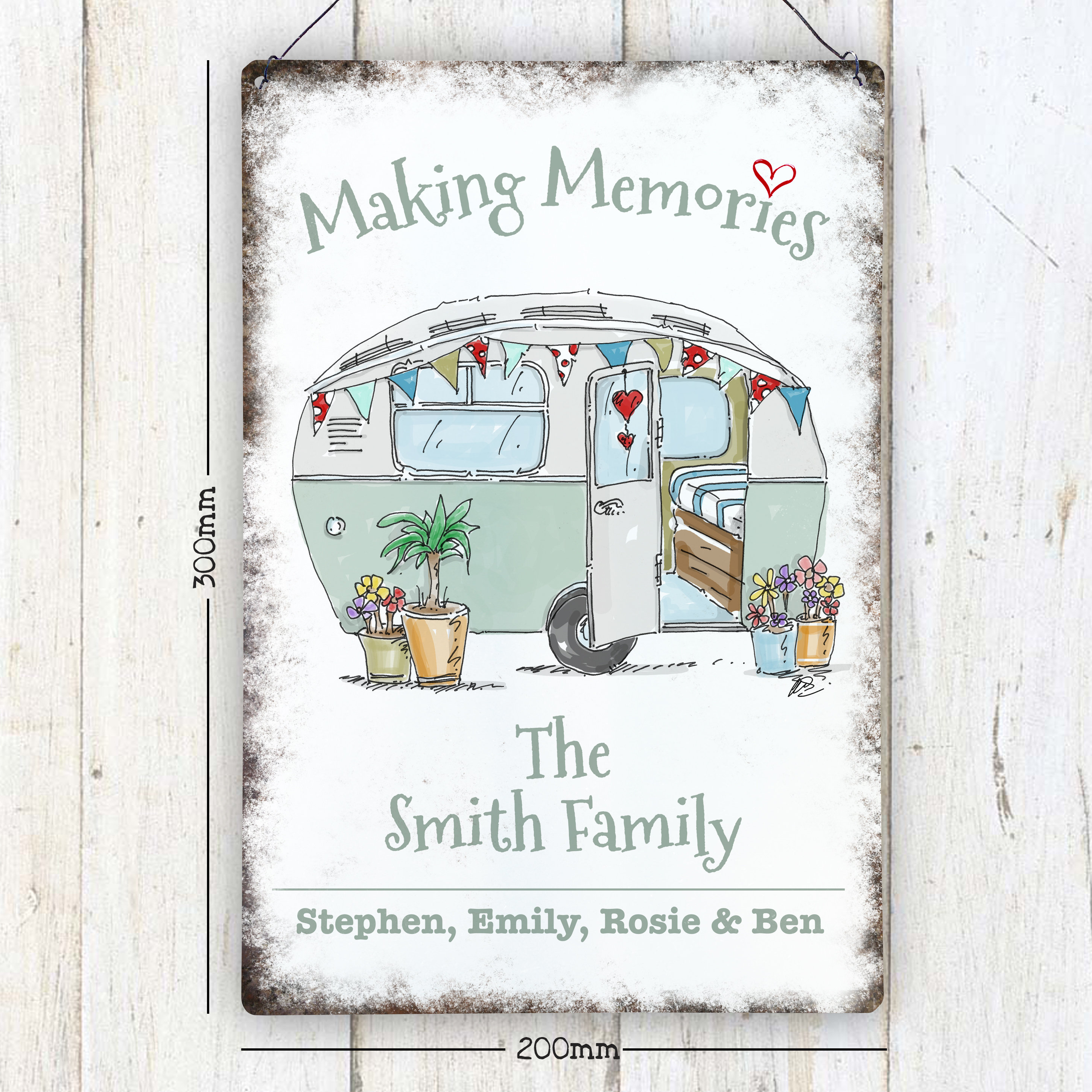 Personalised Caravan Camping Metal Sign Wedding Gift | Etsy