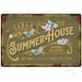 Personalised Summer House Sign Metal Garden Wall Door Decor Accessory ...
