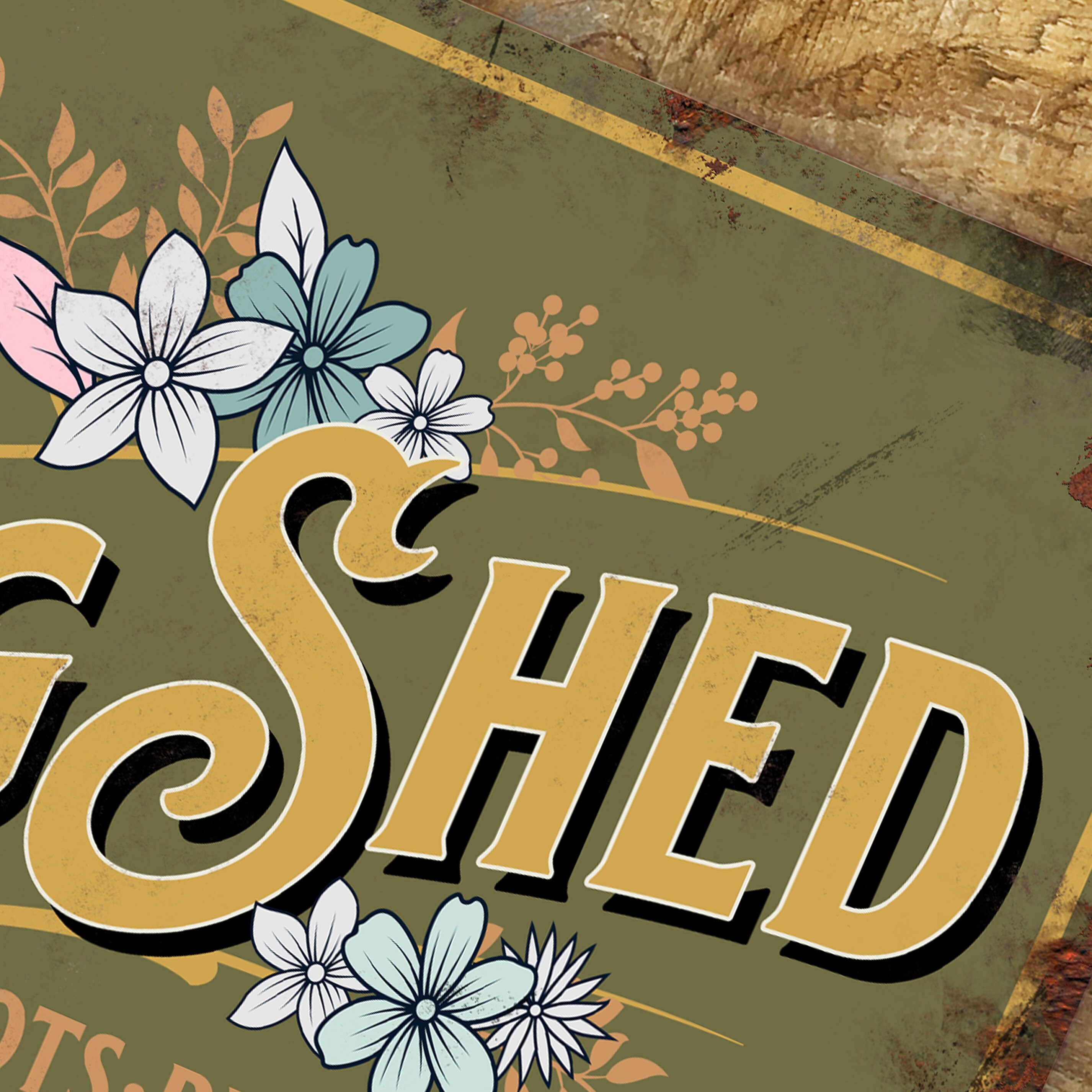 Personalised Potting Shed Sign Metal Garden Wall Door Decor | Etsy