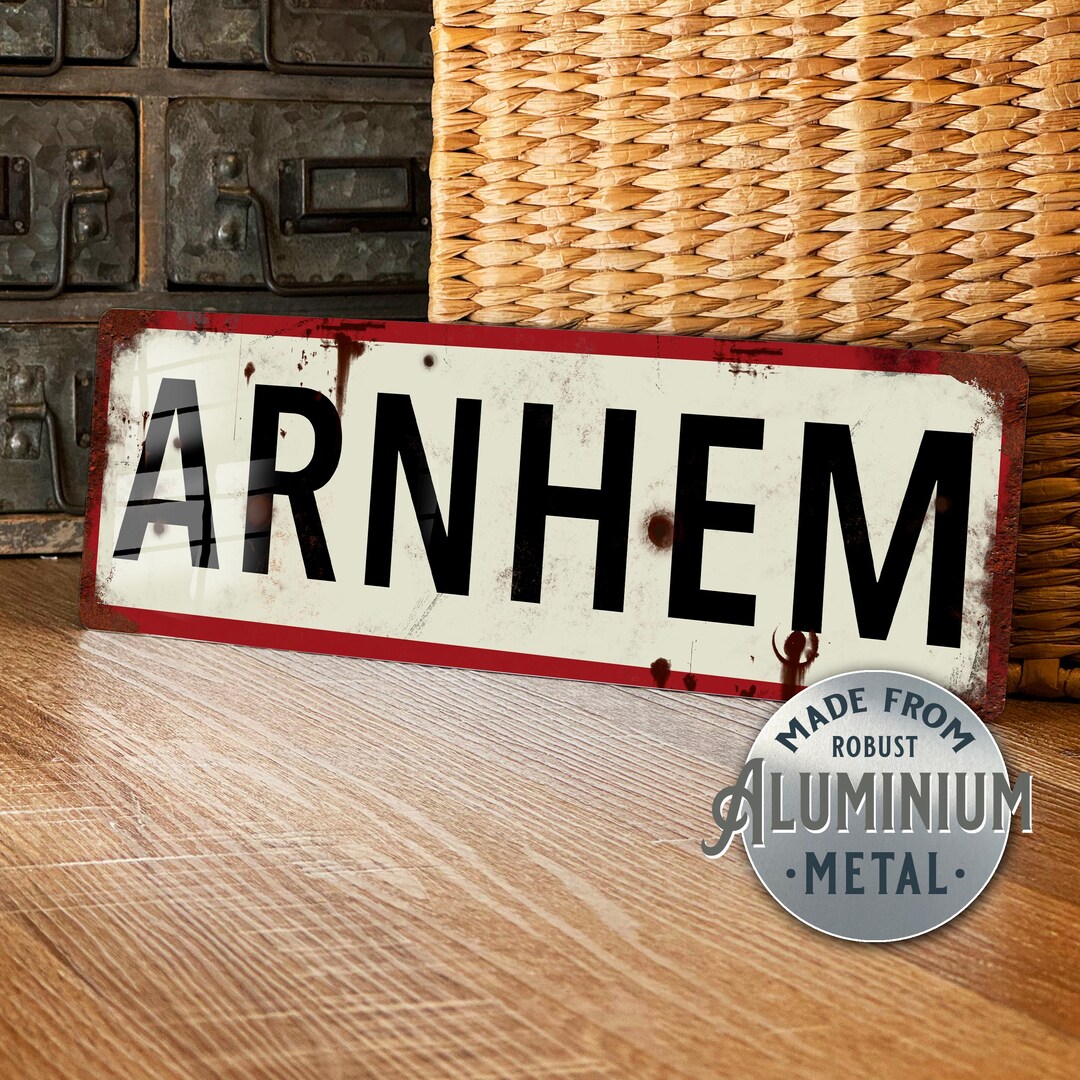 Man Cave Sign Metal Arnhem WW2 War Time World War Sign, Shed, Garage ...