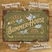 Personalised Summer House Sign Metal Garden Wall Door Decor Accessory ...