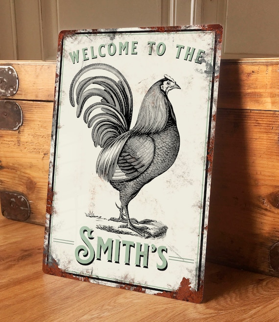 Personalised Family Country Farm House Warming Metal Sign - Etsy UK