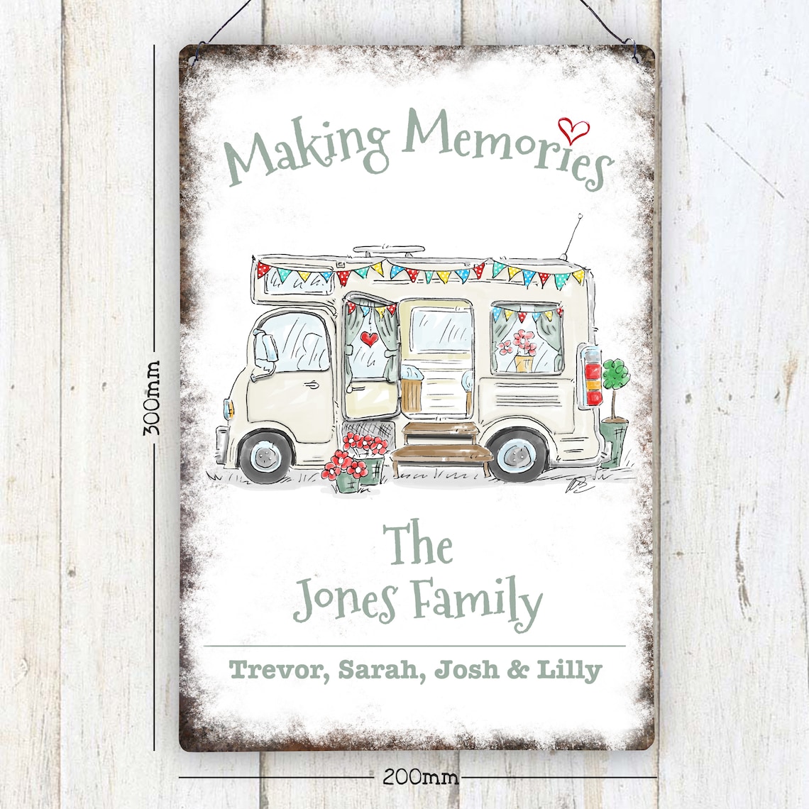 Personalised Motorhome Camping Mobile Home Metal Sign - Wedding Gift ...