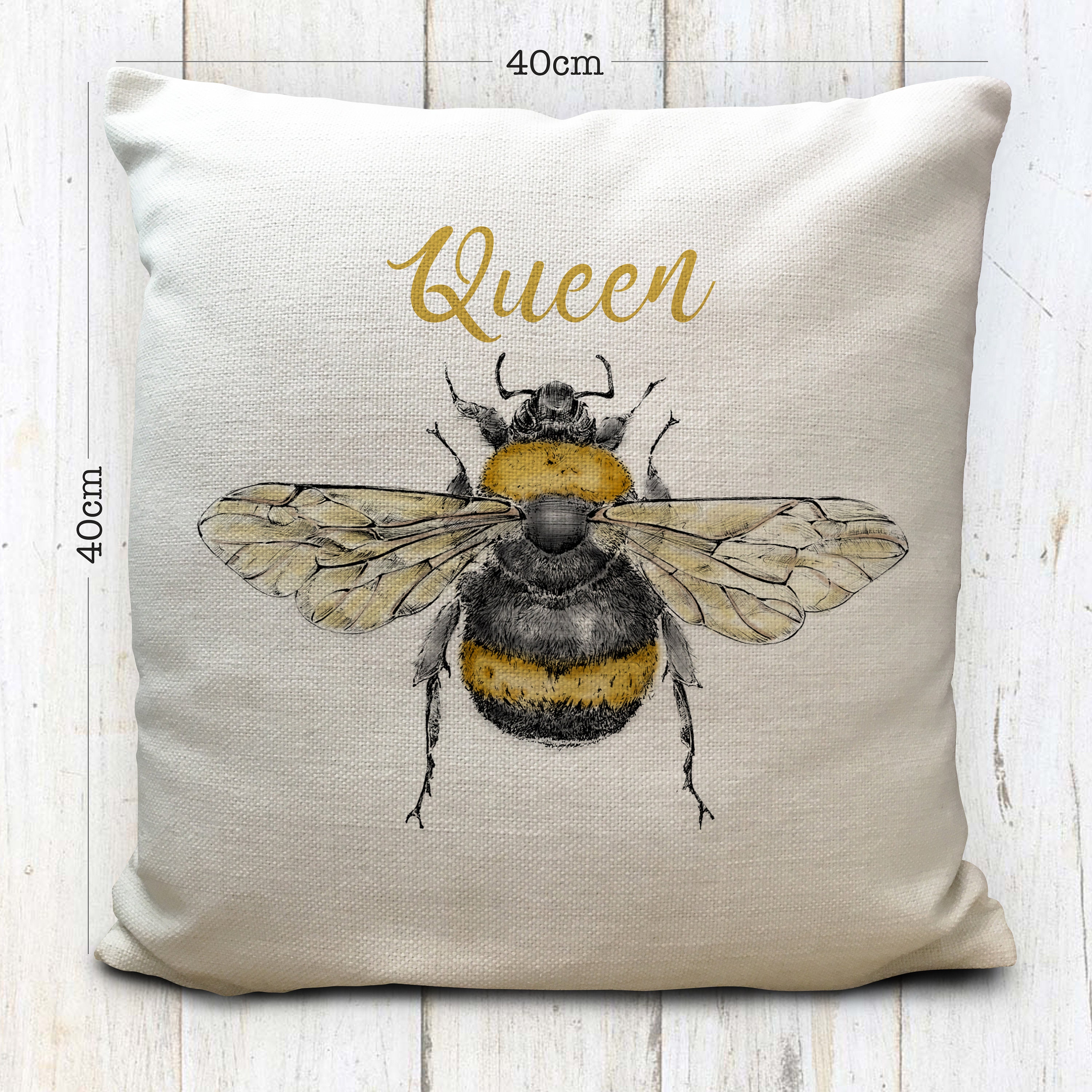 Bee Cushion Pillow Cover Queen Bee Honey Bumble Bee | Etsy