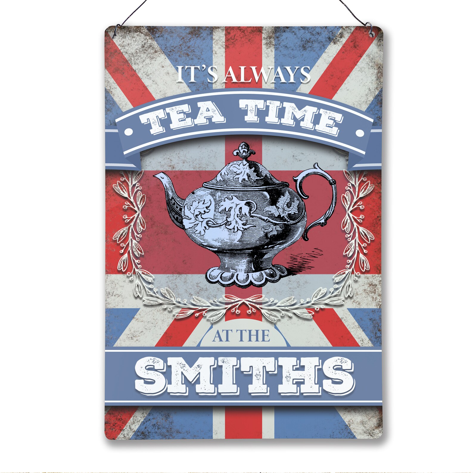 Personalised Tea Time Vintage Metal Wall Sign Plaque Vintage - Etsy UK