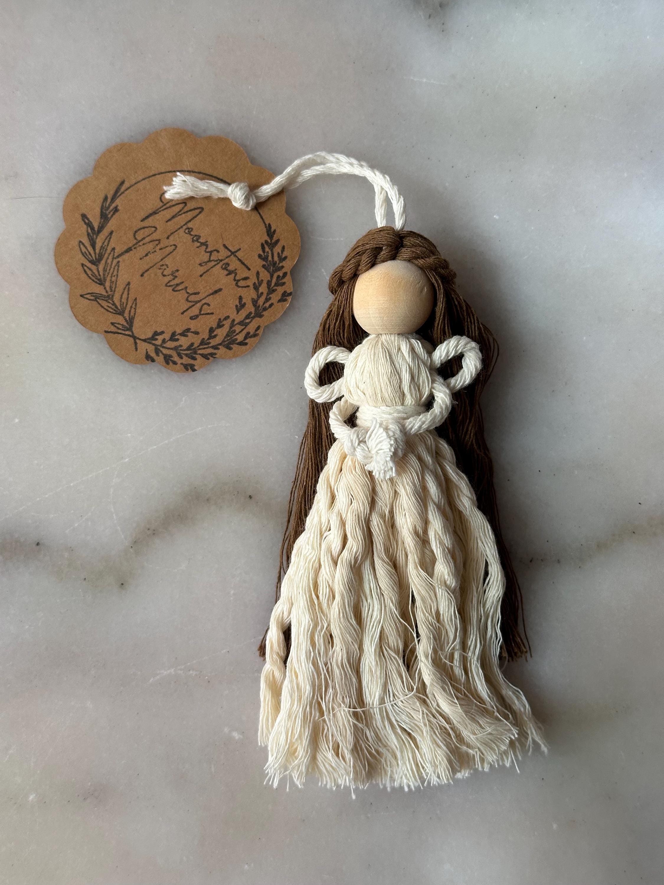 Macrame Angel | Christmas Tree Ornament | Seasonal Decoration - Etsy