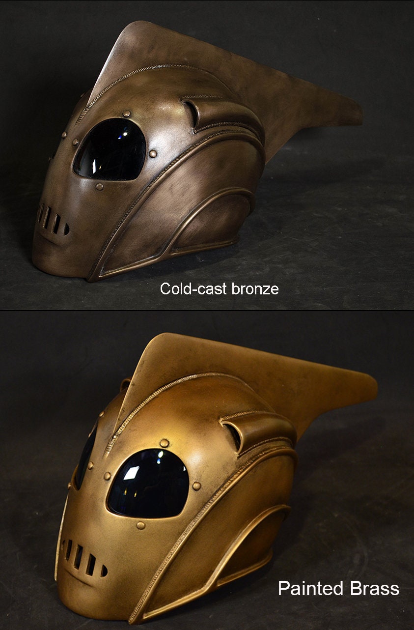 Rocketeer Helmet Prop Replica Fully Wearable Painted Brass - Etsy
