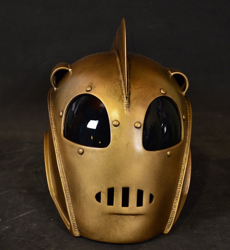 Rocketeer Helmet Prop Replica Fully Wearable Painted Brass - Etsy
