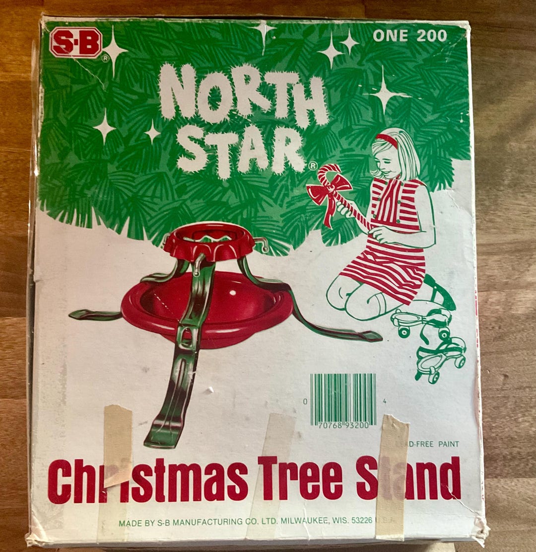 Vintage North Star Metal Christmas Tree Stand, S-B Manufacturing Co ...
