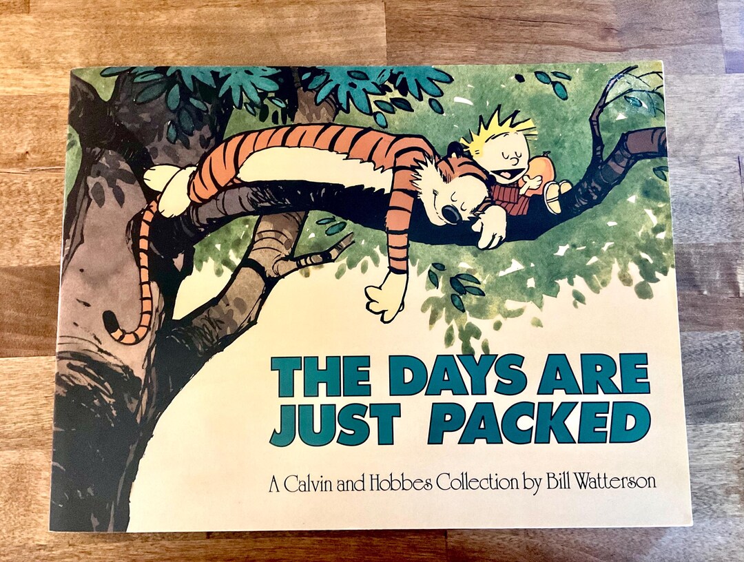 Vintage Calvin and Hobbes Comic Strip Book “the Days Are Just Packed ...