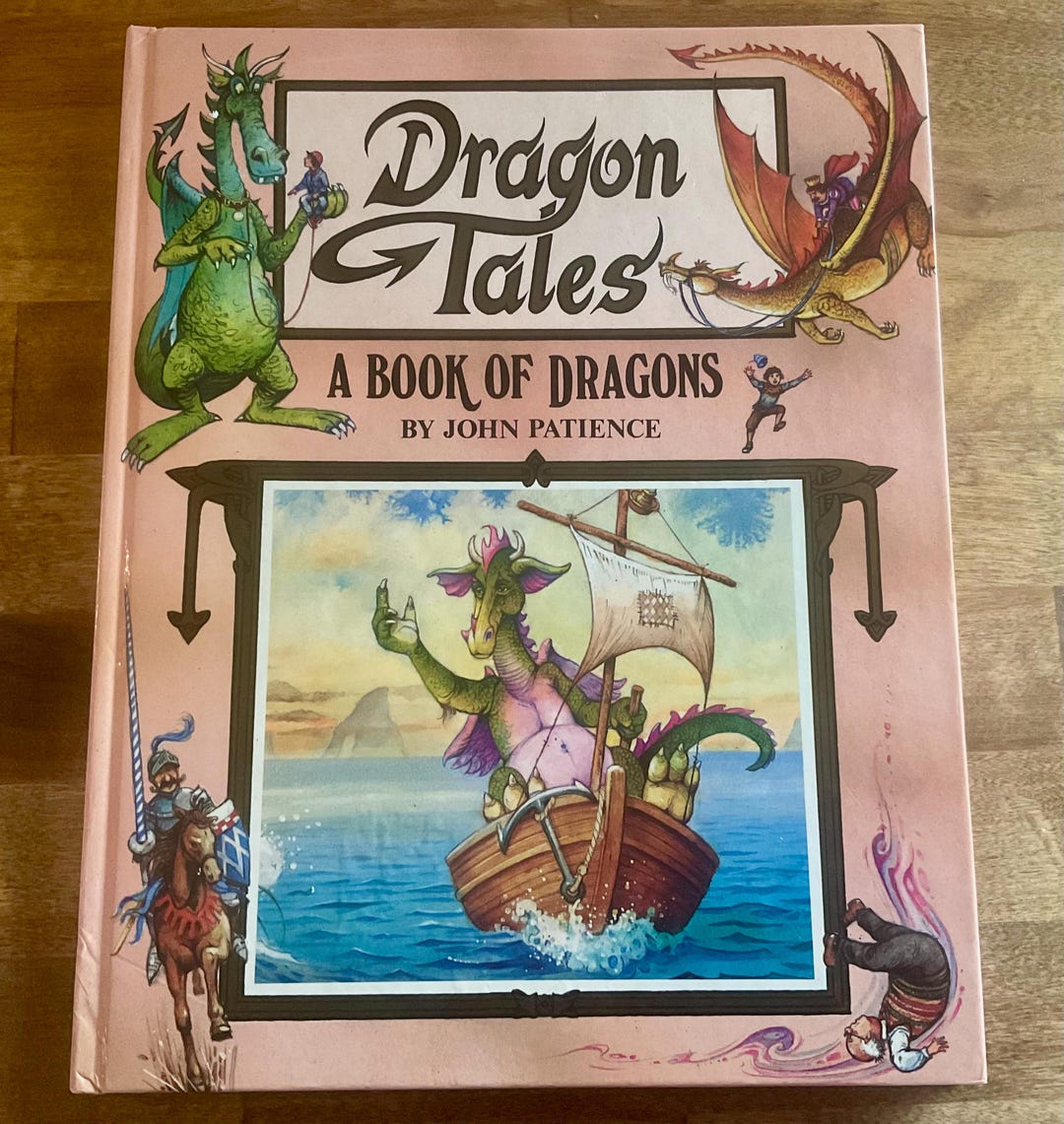 Vintage Children’s Book, Dragon Tales, A Book of Dragons, Hardcover ...