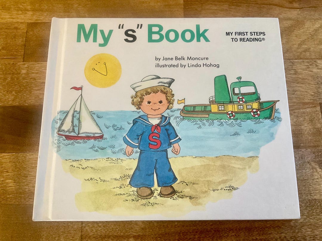 Vintage Children’s Book, My First Steps to Reading, My “s ” Book ...