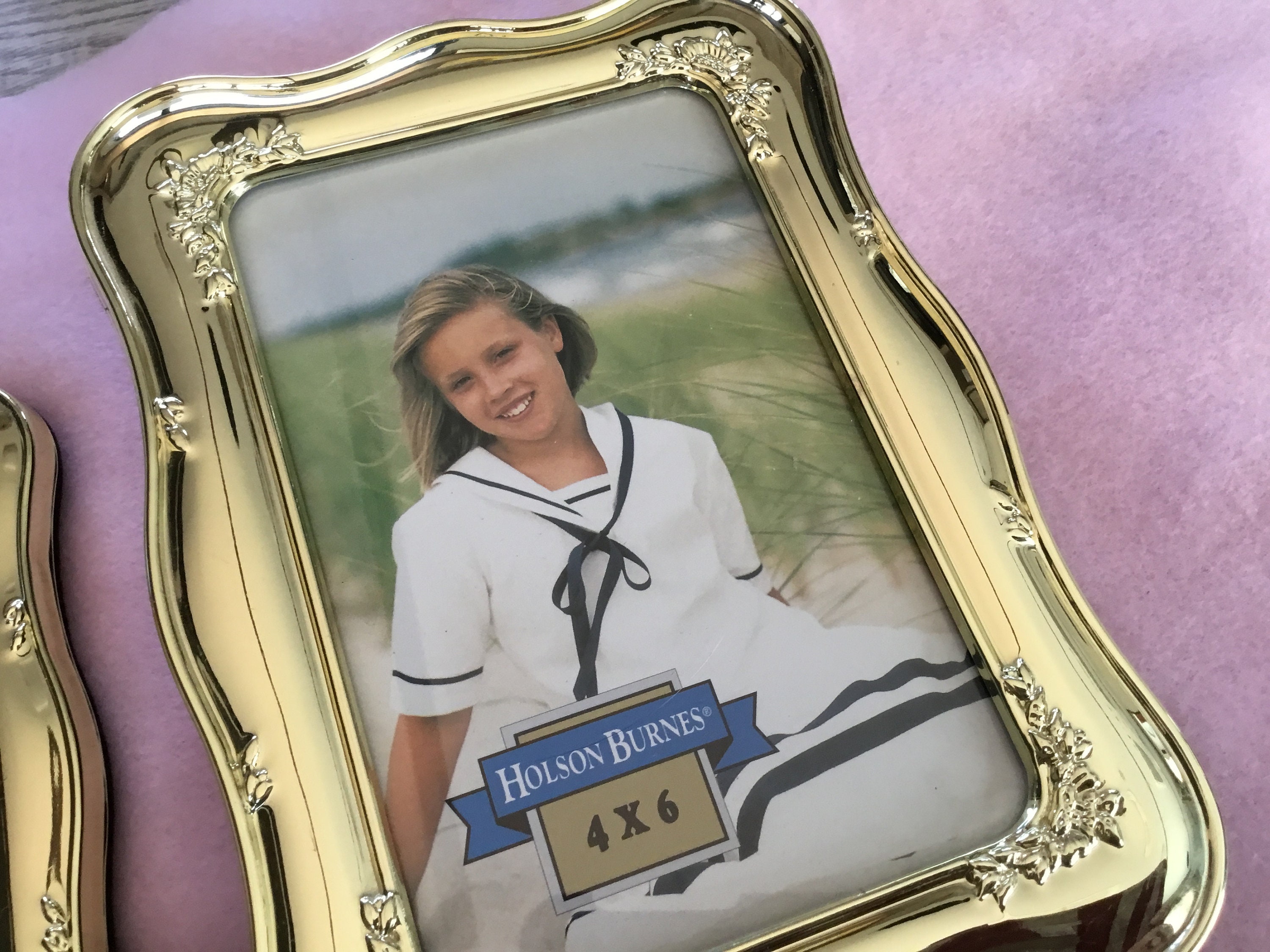 Vintage Holson Burnes Gold Finish Picture Frame Set Black | Etsy