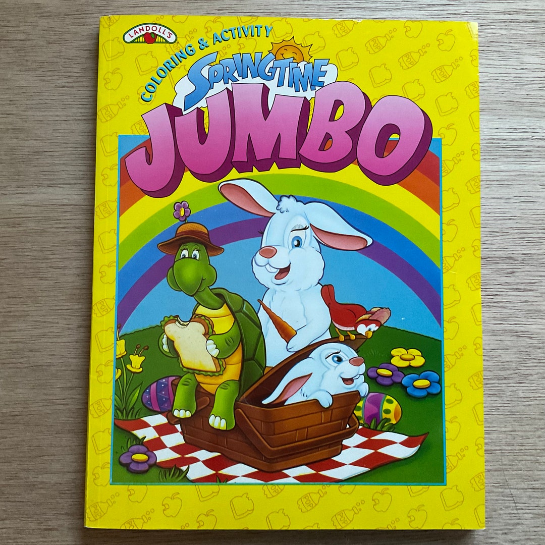 Vintage Landolls Coloring & Activity Springtime Jumbo Book, Unused ...