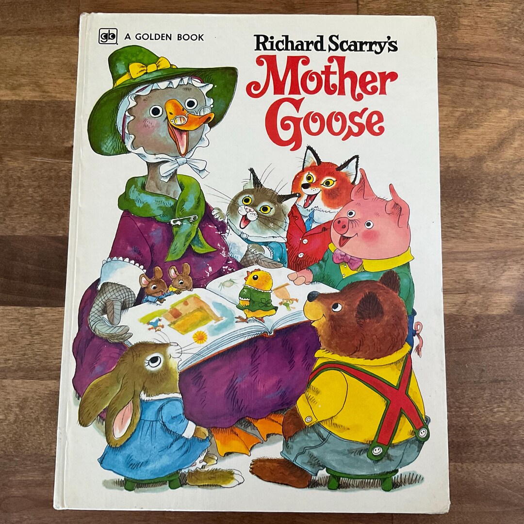 Vintage Children’s Golden Book, Richard Scarry’s Mother Goose ...