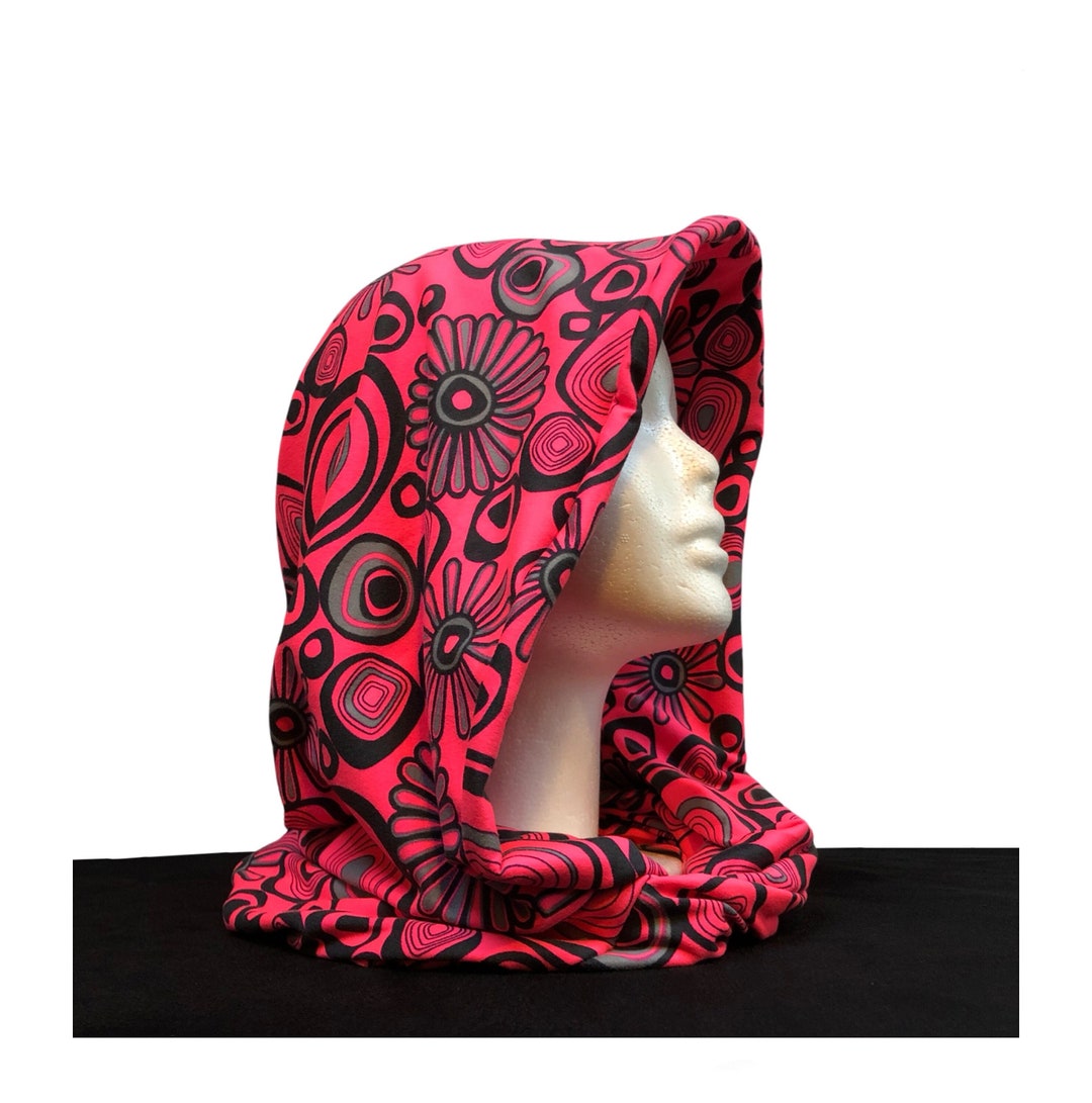 Only 1 Made Psychedelic Hood Festival Colorful Hood Costume Hood Desert ...