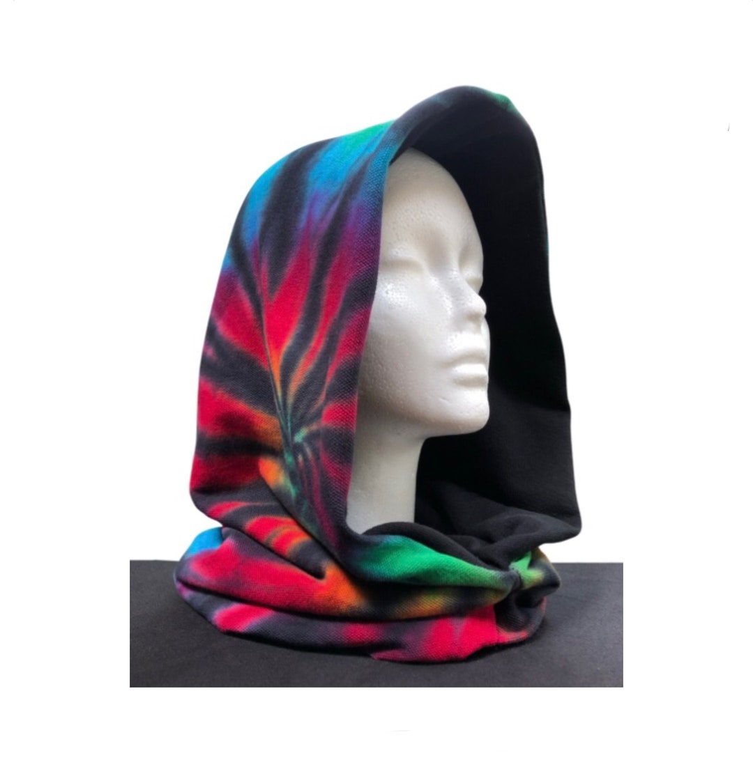 Psychedelic Hood Festival Hood Fractal Hood Colorful Hood Costume Hood ...