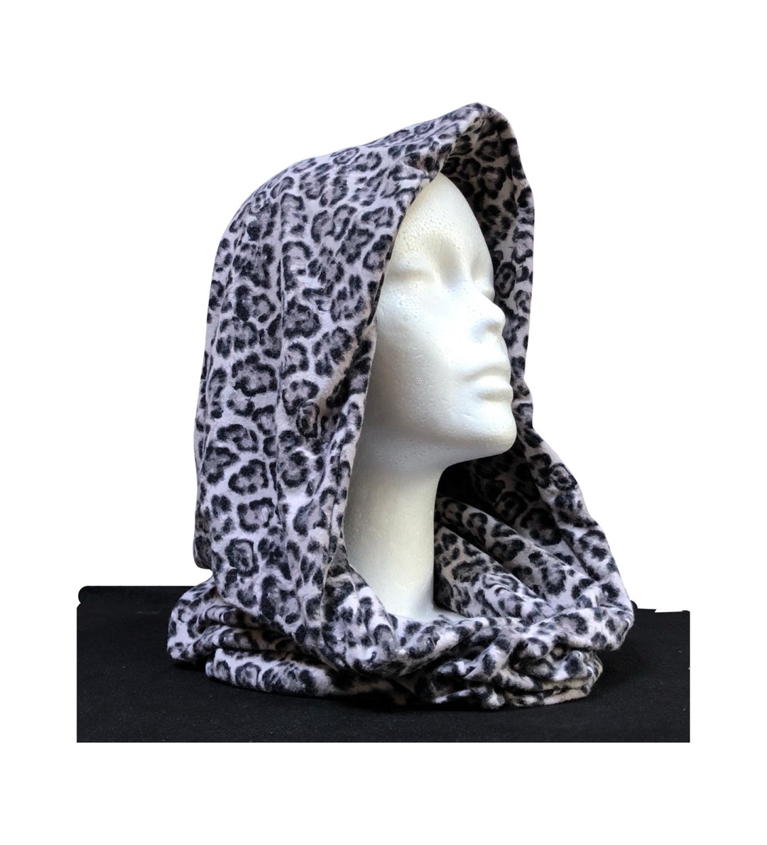 Only 1 Made Leopard Print Hood Festival Hood Colorful Hood Woman Hat ...