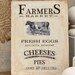 Farmers Market Kitchen Sign, Farmhouse Decor, Primitive Country Vintage ...