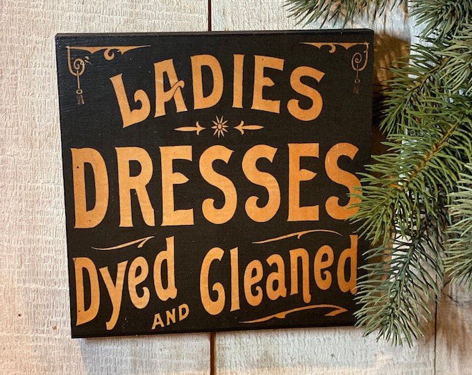 Milliner and Dress Maker Sign on Reclaimed Barn Wood, Decoupage ...