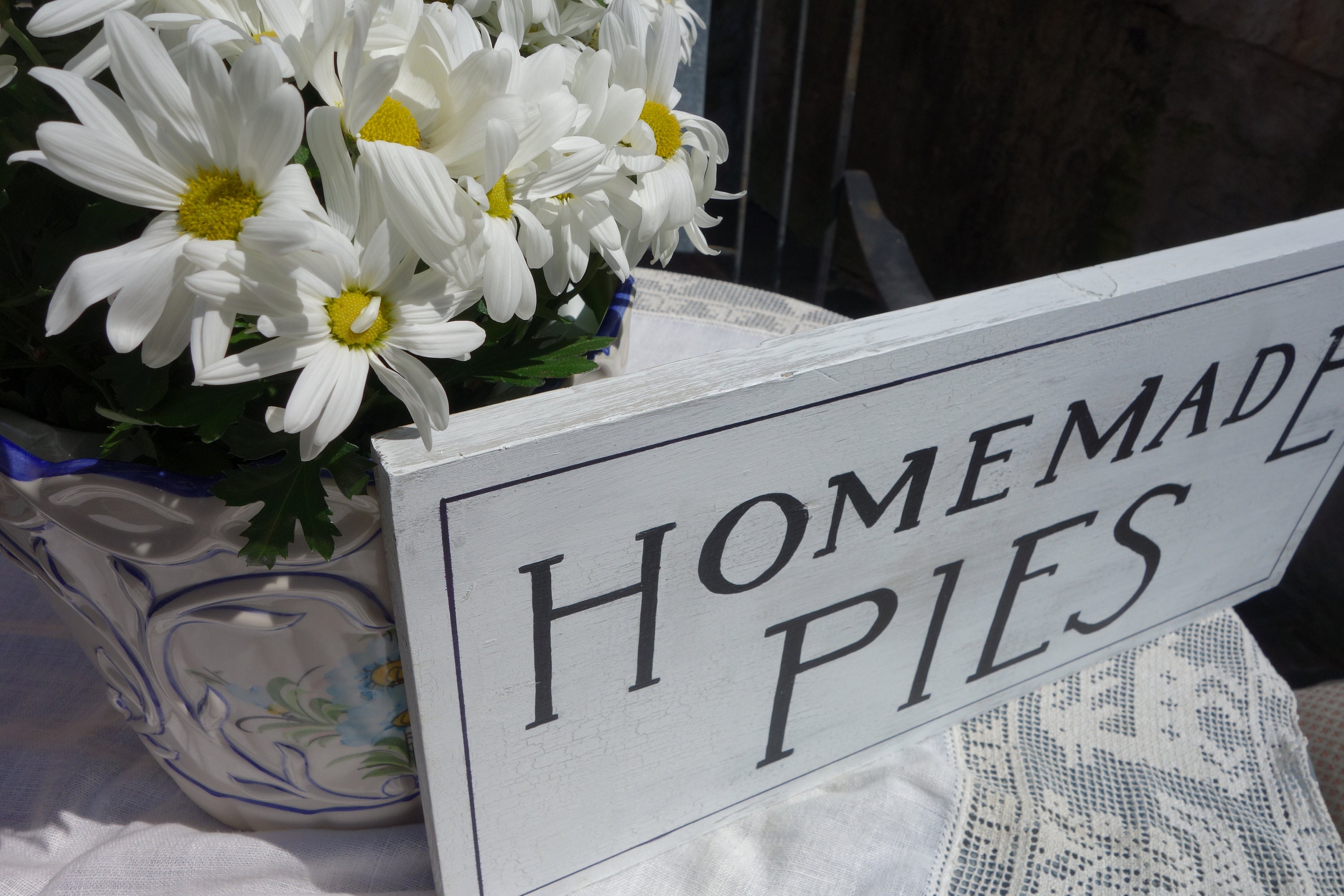 Homemade Pies Country Kitchen Barn Wood Sign, Hand-painted Distressed ...