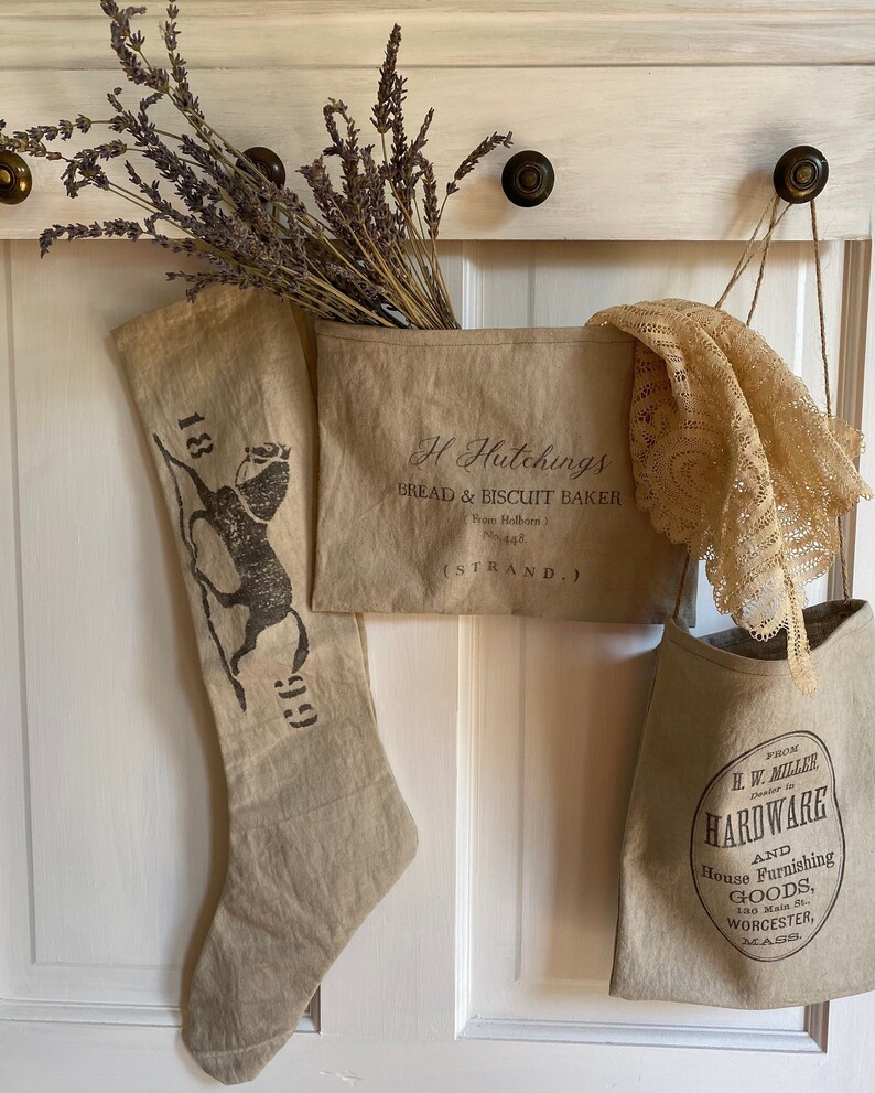 Primitive Grain Sack Bread & Biscuit Baker Wall Pocket Peg - Etsy